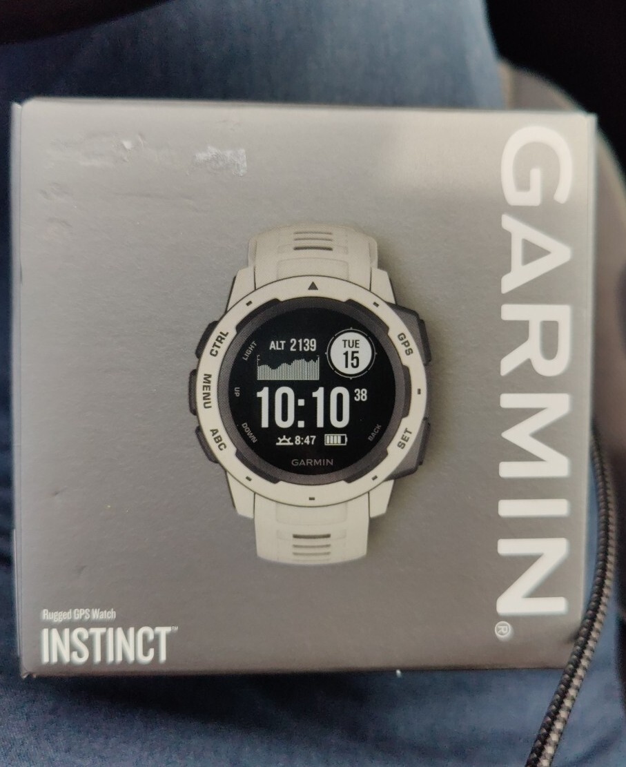 Garmin Instinct Rugged Outdoor GPS Watch Tundra 010-02064-01 -NEW ...