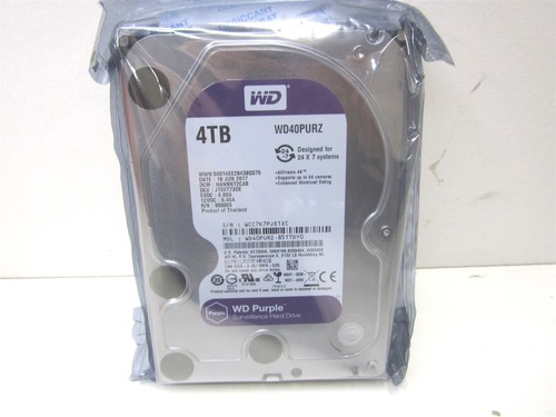 Western Digital (WD40PURZ) 4TB WD Purple Surveillance Internal Hard ...