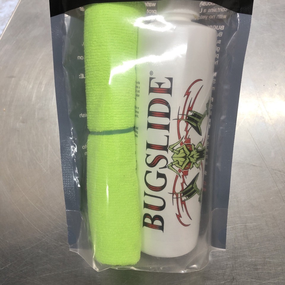 BugSlide Clean Polish Kit Includes 16 Ounce Spray Bottle & Microfiber ...