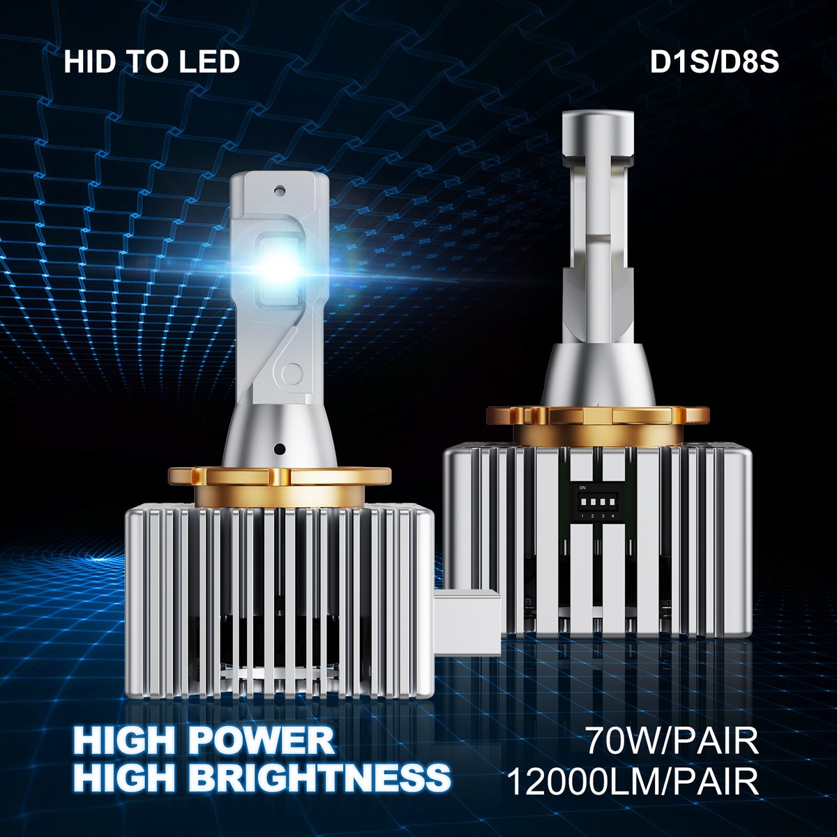 Bright White Hid Car Lights