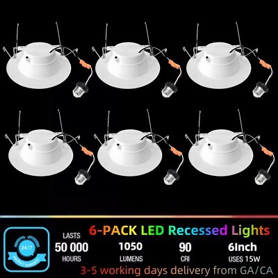 5/6 Inch LED Can Lights Retrofit Recessed Lighting Selectable 2700K ...