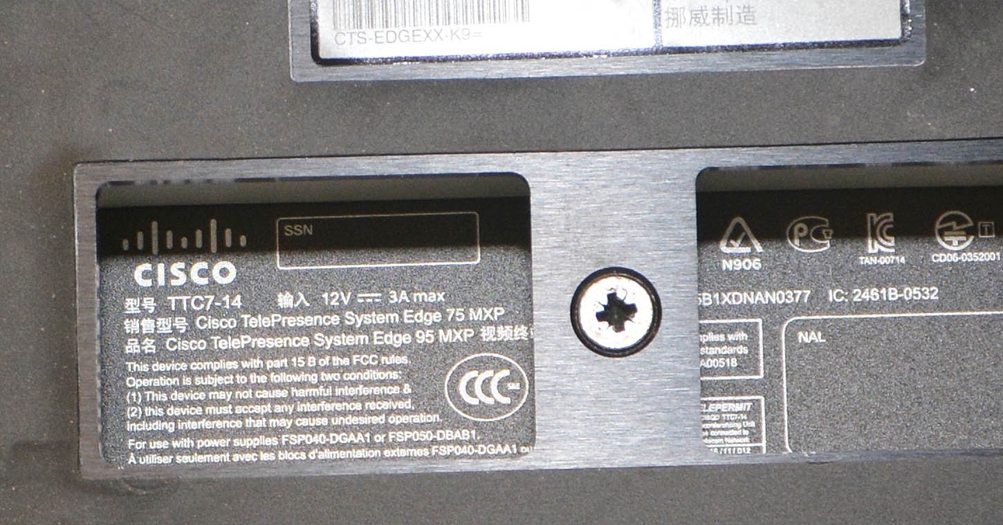 Cisco Tandberg Telepresence Ttc7-14 Video Conferencing Module System ...