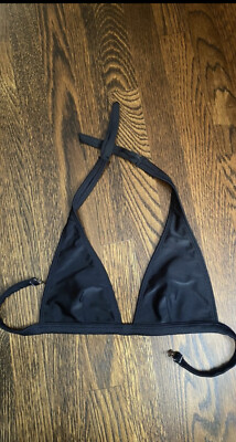 Vix Black Halter Triangle Bikini Top sz Medium | eBay
