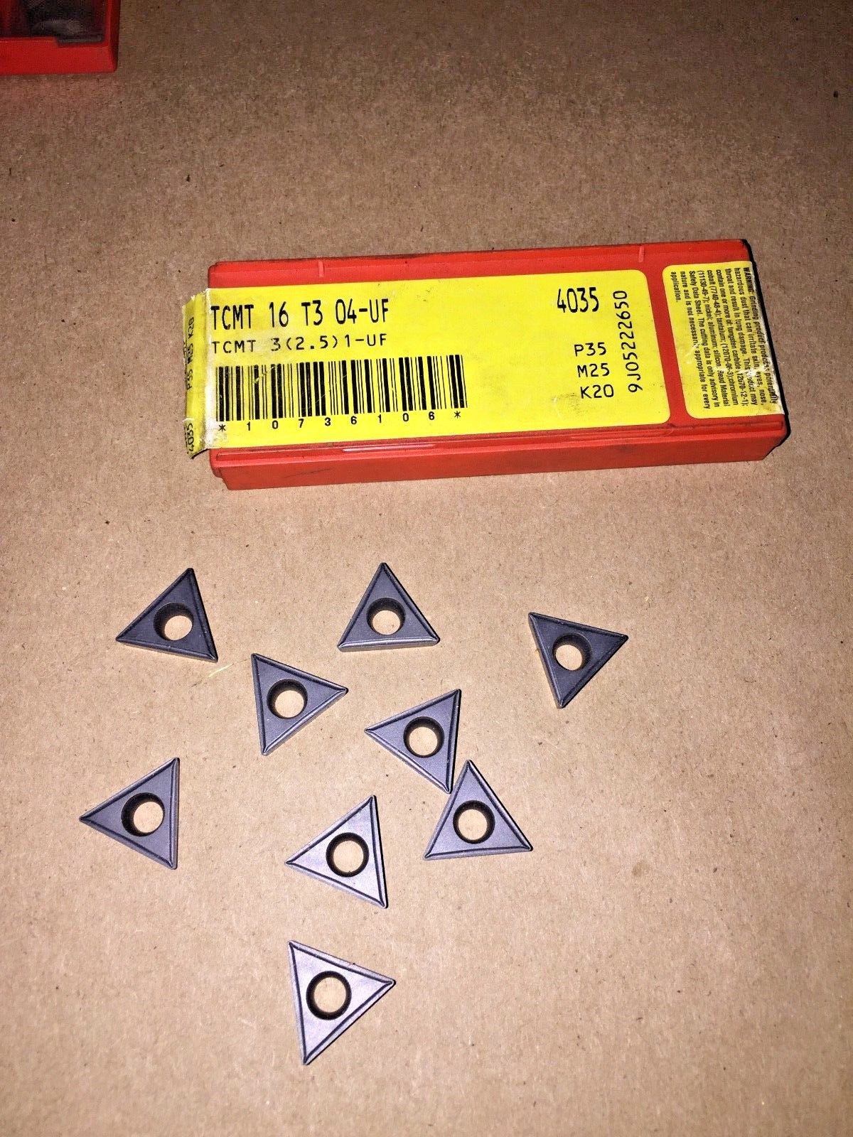 SANDVIK CARBIDE INSERTS QUANTITY 9 TCMT 16 T3 04-UF 3(2.5)1-UF 4035 | eBay