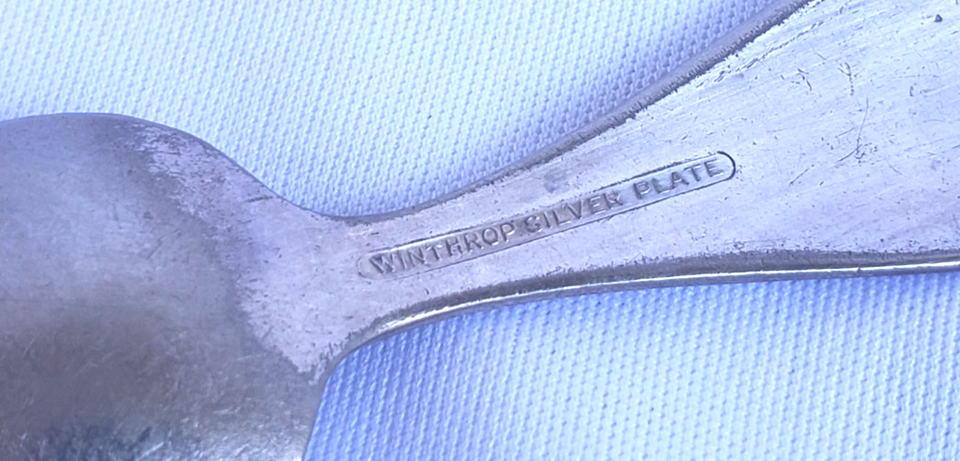 Vintage 1930S Walt Disney Mickey Mouse Winthrop Silver Plate Baby Spoon ...