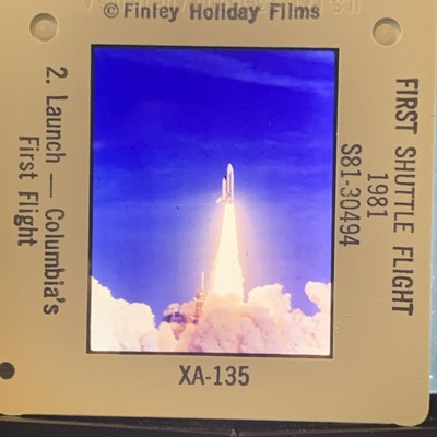 First Shuttle Flight 35mm Photo Slide * Info On Slide Frame C832 | eBay