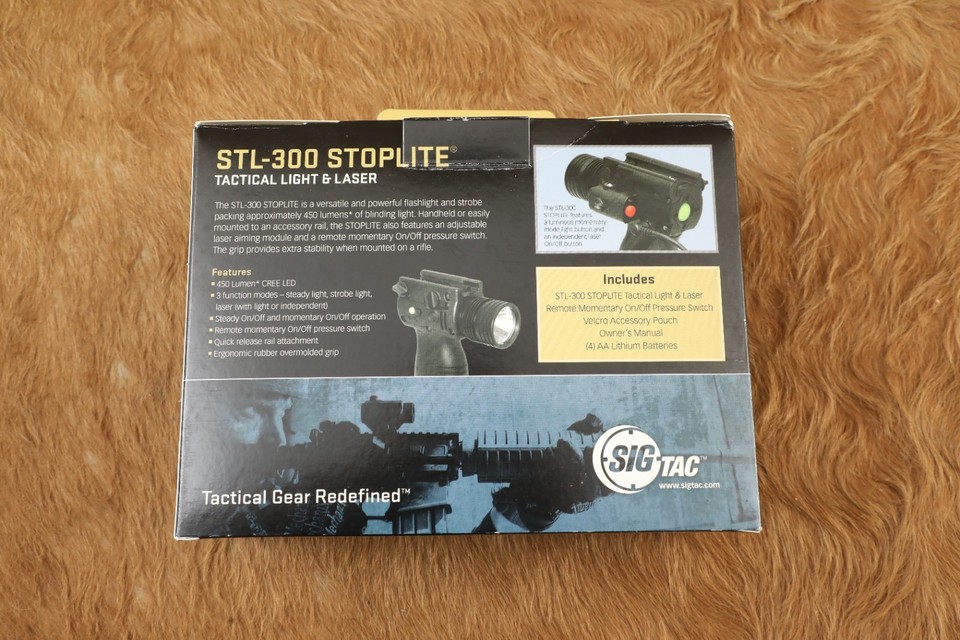 SIG-TAC STL-300 Stoplite Tactical Light & Laser, 3 Modes, Easy Install ...