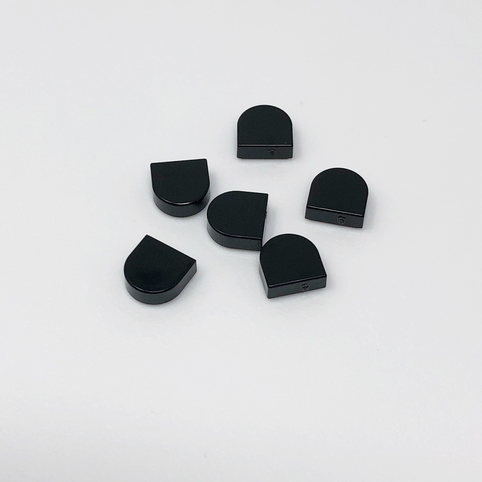 24246 LEGO Tile 1x1 Half Circle Extended Stadium w/ Groove BLACK (6) | eBay