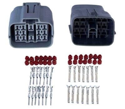 14 Pin Male Female Plug Connector For Sumitomo Mazda Headlight Light ...