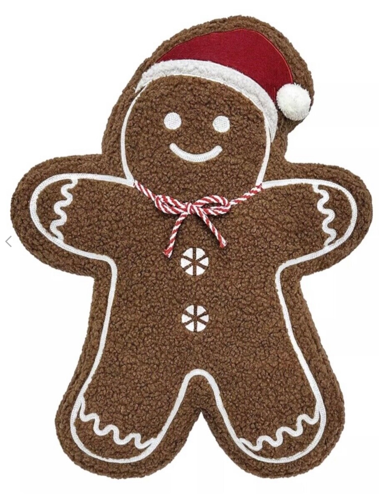 Christmas Gingerbread Man Decor Throw Pillow -St Nicholas Square -New ...