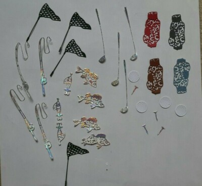 TATTERED LACE FISHING AND GOLF DIE CUTS FATHERS DAY DAD HOBBIES | eBay UK