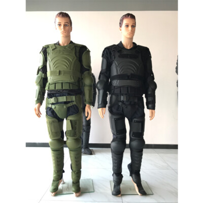 Anti impact riot gear black stab proof full body riot suit factory new ...