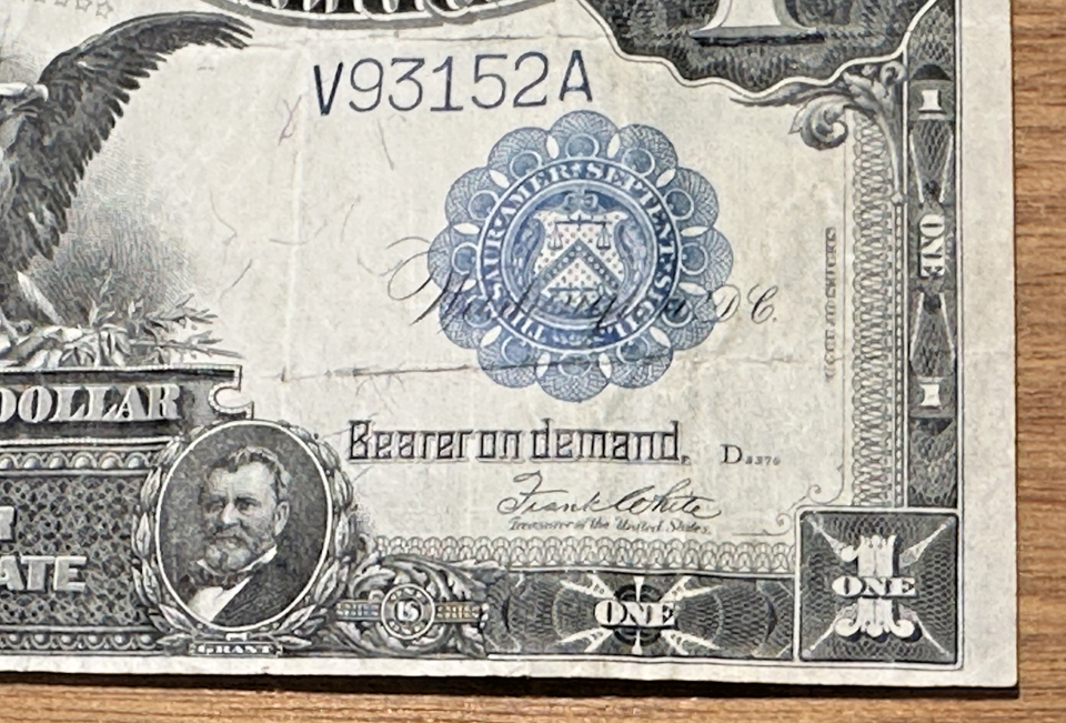 1899 $1 DOLLAR BILL BLACK EAGLE SILVER CERTIFICATE - 5 Digit Serial Number | eBay