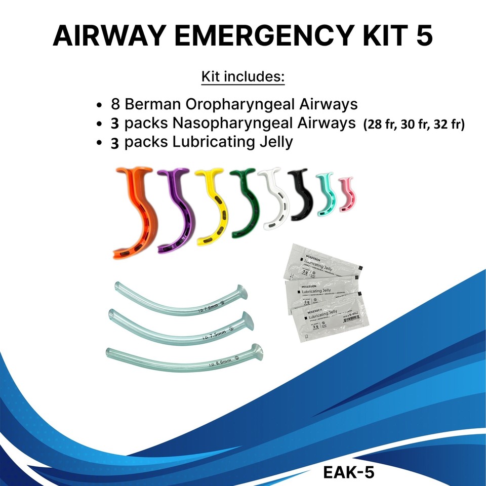 Endure Airway Management KIT 5, 8 Berman Oropharyngeal, 3 ...