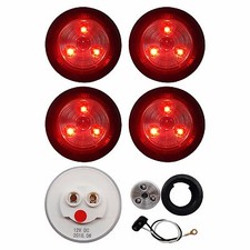 Truck-Lite SAE Dot a P2 95 Red LED 2-prong Super 21 Marker Light 21051R ...