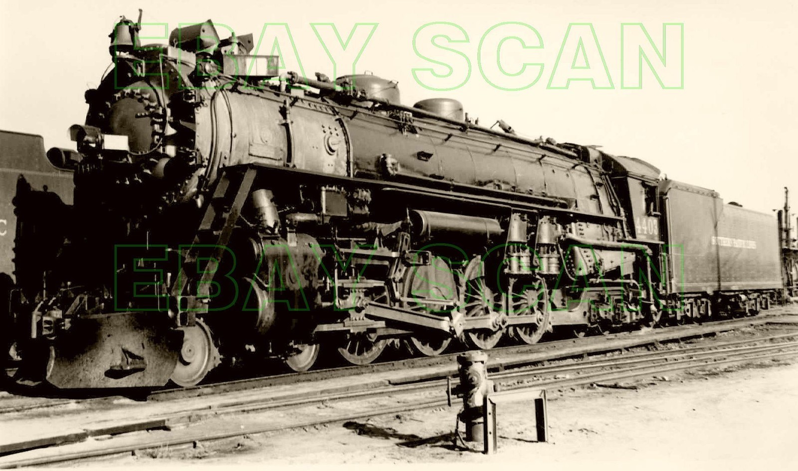 8D780 RP 1938 SOUTHERN PACIFIC RAILROAD 4-8-4 ENGINE #4403 OAKLAND CA ...