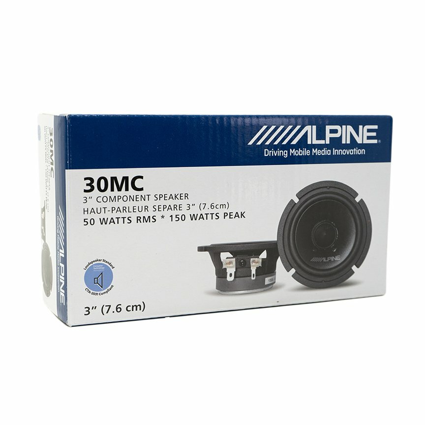Alpine 30MC, R Series 3" Midrange Car Speakers - 150 Watts Peak ...