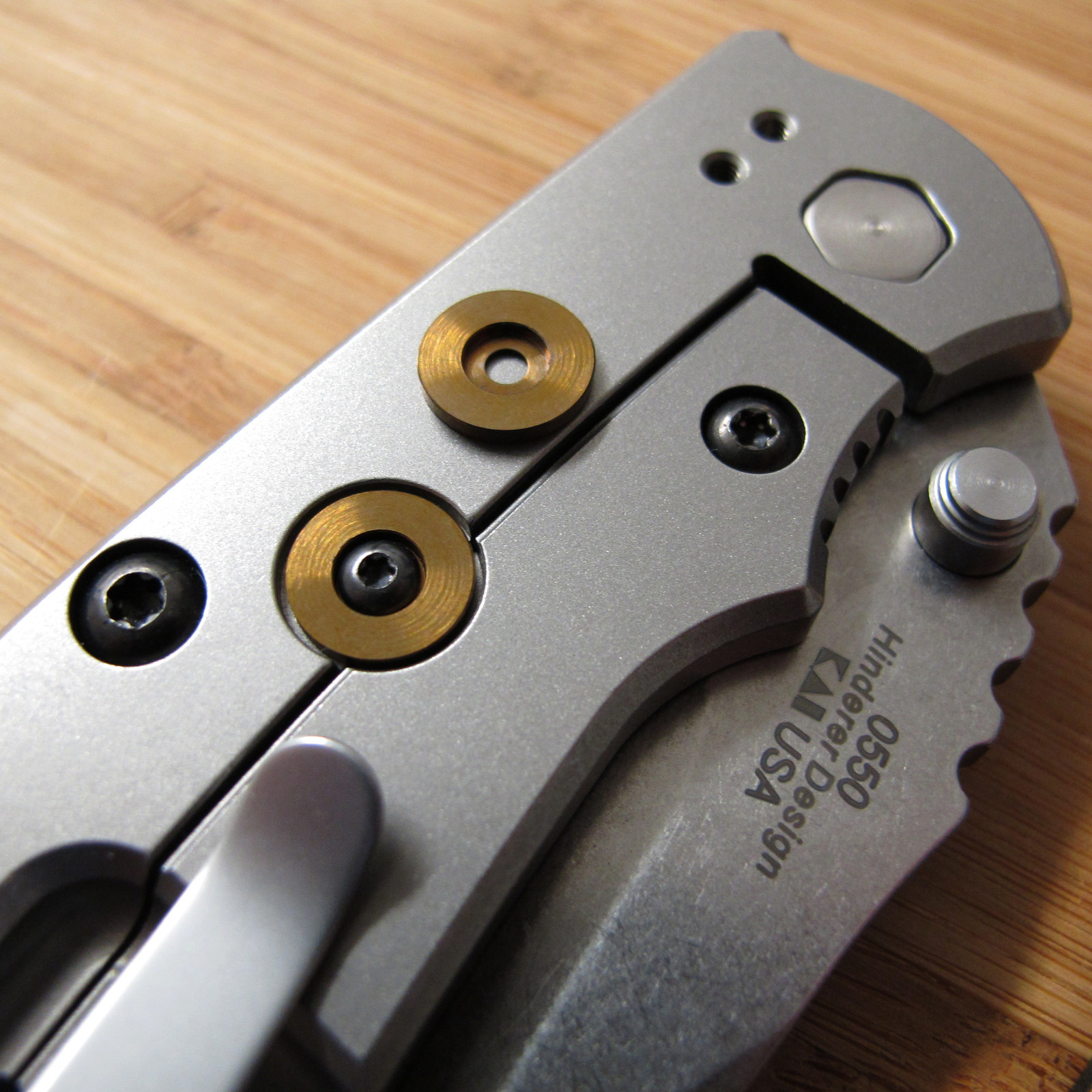 Zero Tolerance ZT0562 562 ZT Knife Titanium Lock Bar Stabilizer Washer ...