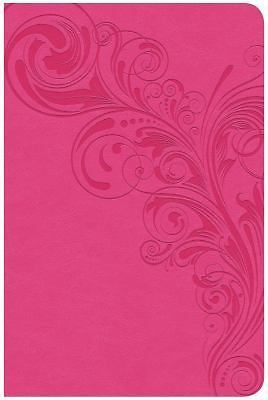 CSB Compact Ultrathin Bible, Pink LeatherTouch, Indexed by C. S. B ...