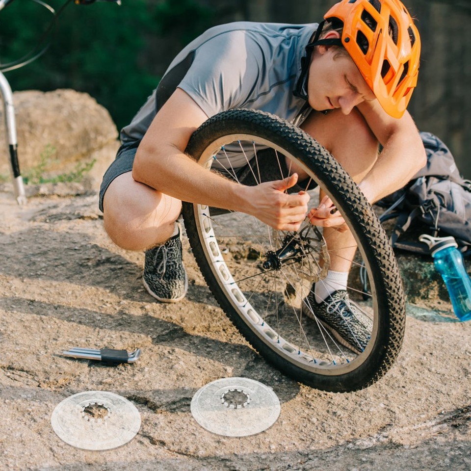 2 Pcs Flywheel Guard Bike Spoke Protector Chain Gear Tooth Plate | eBay ...