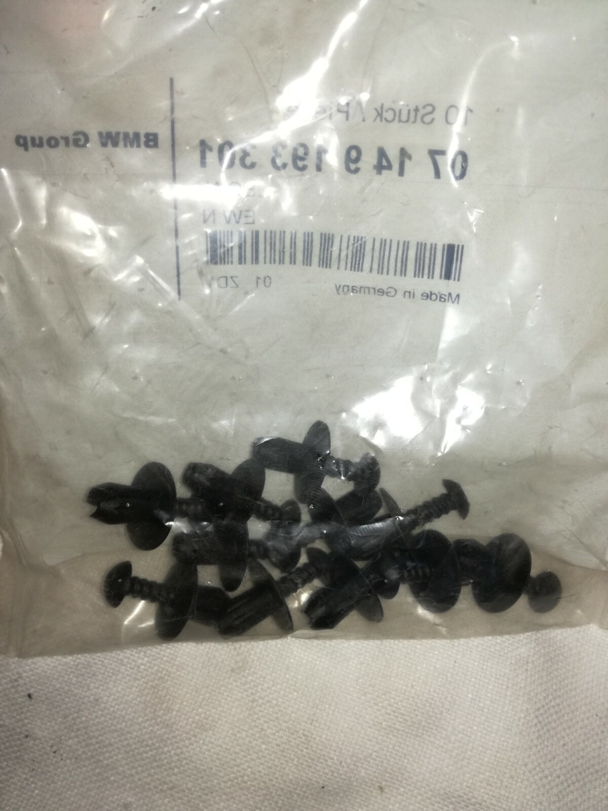 07149193301 10 x Ribadino ad espansione -ORIGINALE- BMW (modelli sotto ...