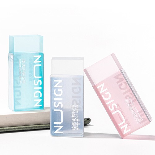 Cute Soft Eraser Transparent Eraser Simple Solid Color Eraser Student ...