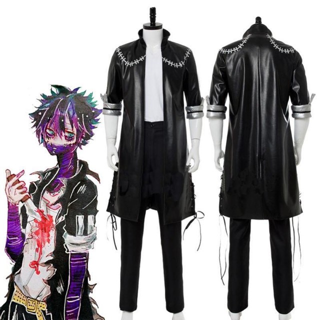 Boku No My Hero Academia Dabi Outfit Leather Jacket Set Coat Cosplay ...
