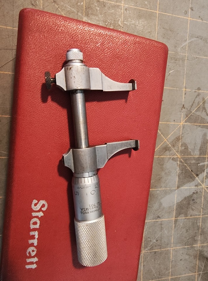 Machinist Tools Starrett No. 701 Groove Micrometer | eBay