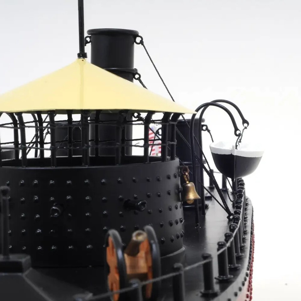 USS MONITOR Civil War Ship Model | Handcrafted Ship W/Metal Cannons ...