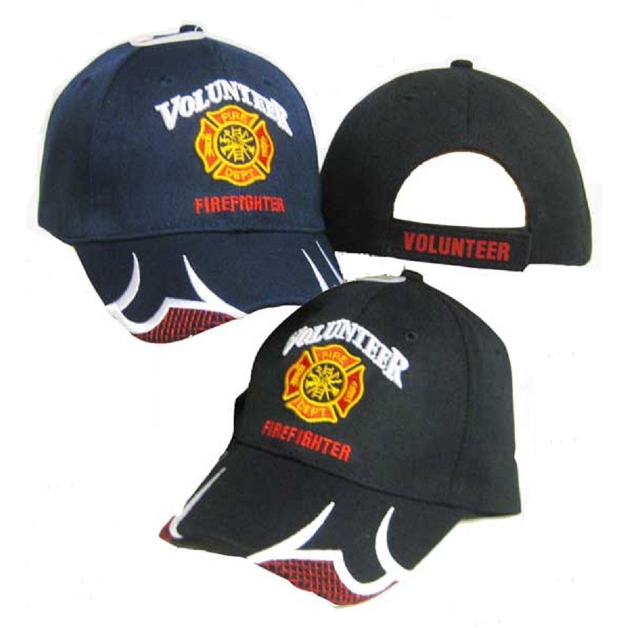 VOLUNTEER FireFighter Ball Cap Fire Rescue Department Fireman Fire ...