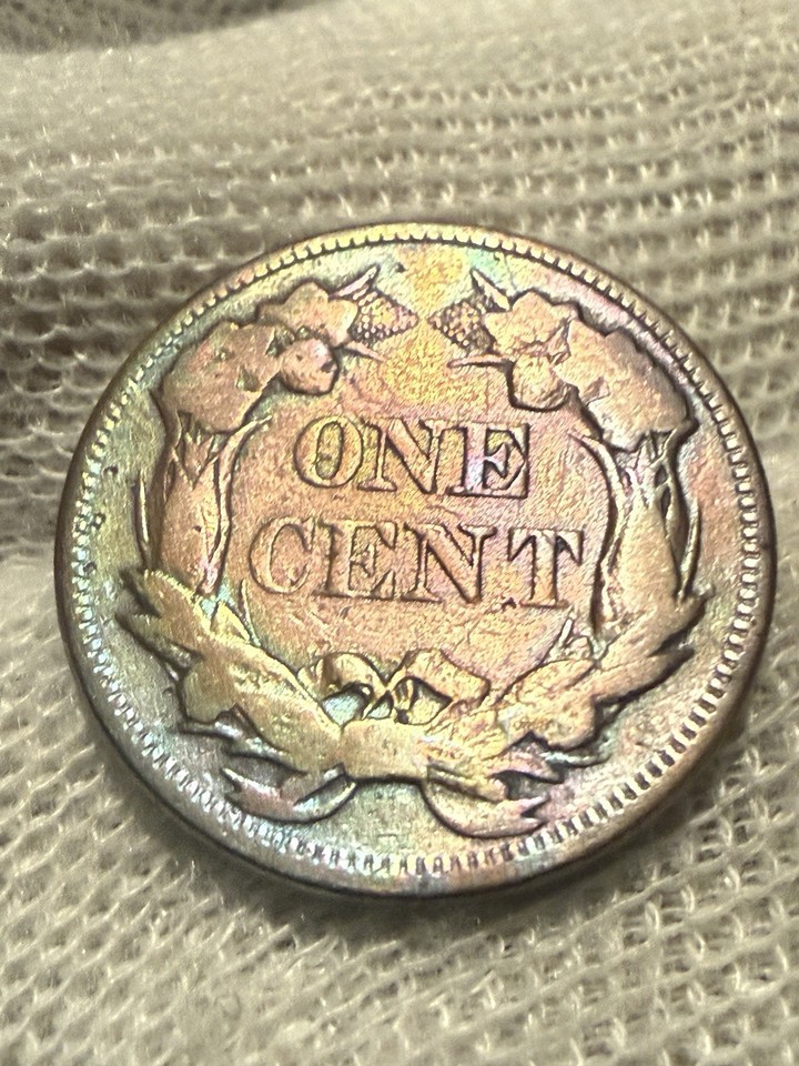 1857 1c Flying Eagle Small Cent - Original High Grade Lustrous AU ...