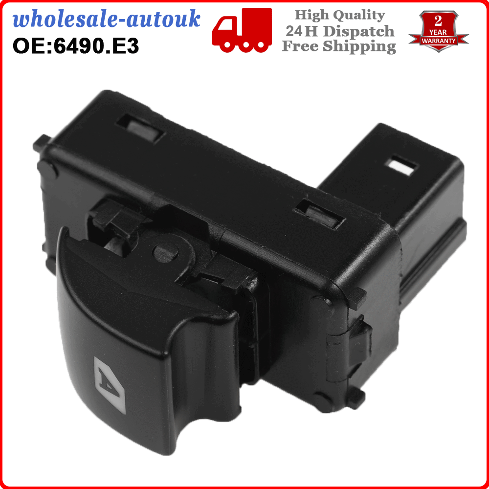 2PCS ELECTRIC WINDOW SWITCH FRONT RIGHT FOR CITROEN BERLINGO PEUGEOT ...