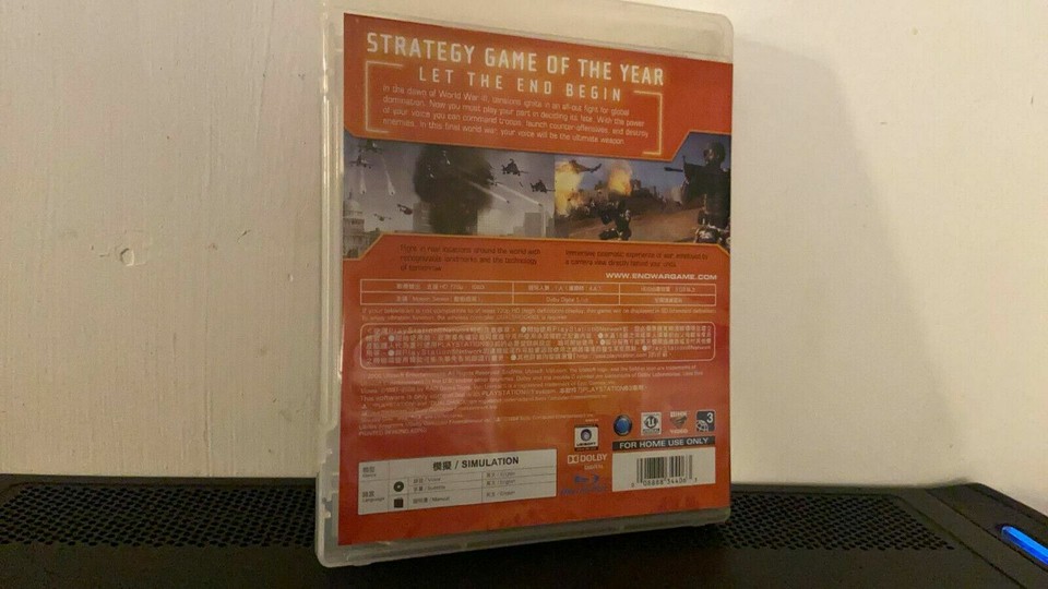 playstation 3 ps3 ubisoft endwar Tom Clancy's second hand for home use ...