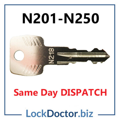 Thule HALFORDS Roof Box/ Roof Rack Keys to Code (N201 to N250) SAME DAY ...