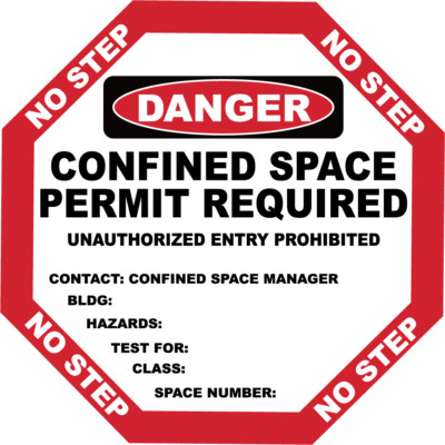 Safety Signage - Confined Space Equipment
