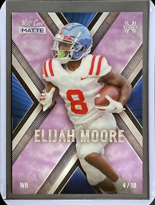 Elijah Moore - Rookie - 2021 Wild Card - Numbered /18 | eBay
