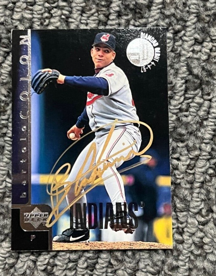 1998 Bartolo Colon signed autographed Upper Deck Diamond Debut #75 Card ...