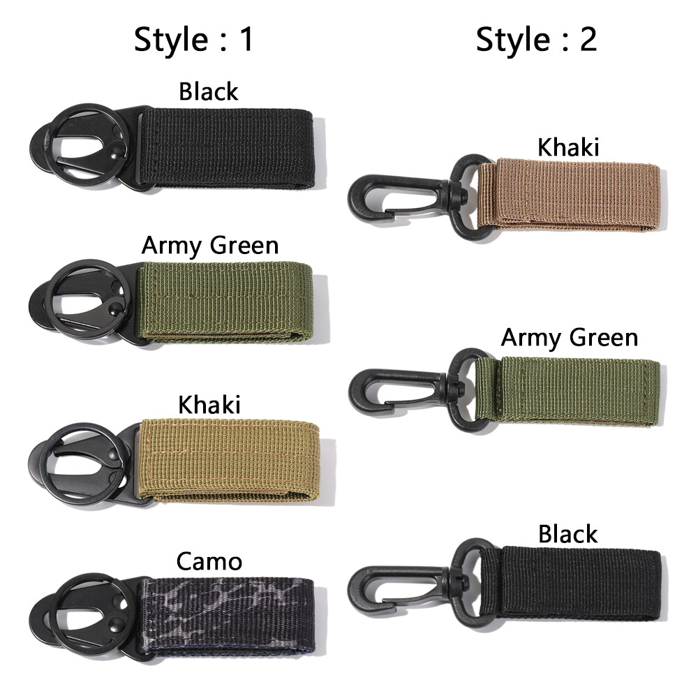 Accessories Webbing Hanging Buckle Key Chain Rotating Hook Military ...