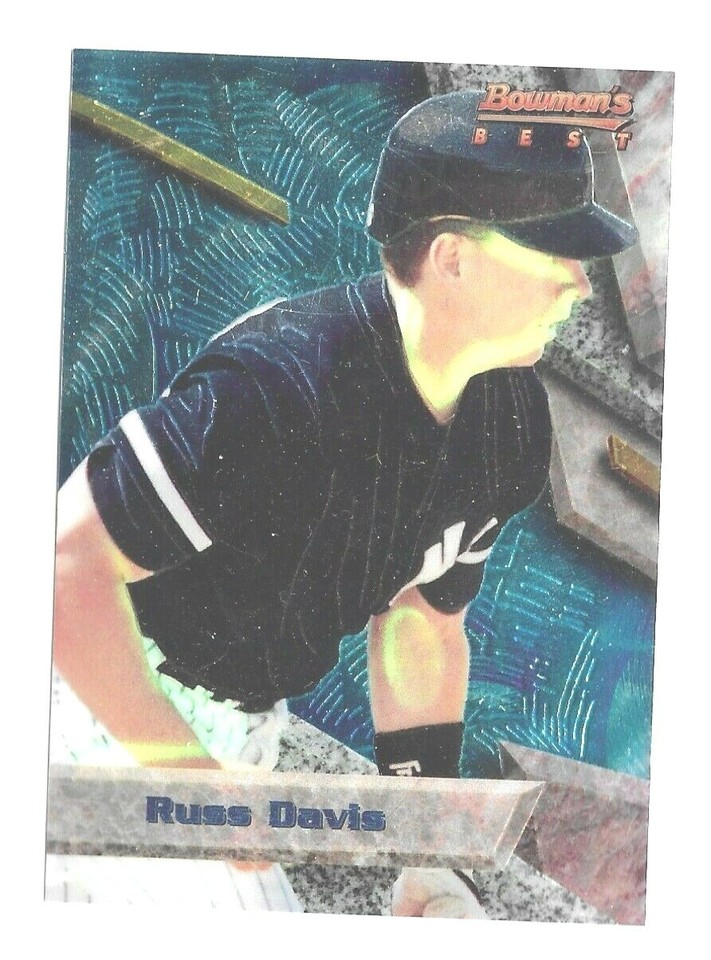 1994 Bowmans Best Russ Davis 39 New York Yankees Baseball Card Vintage ...