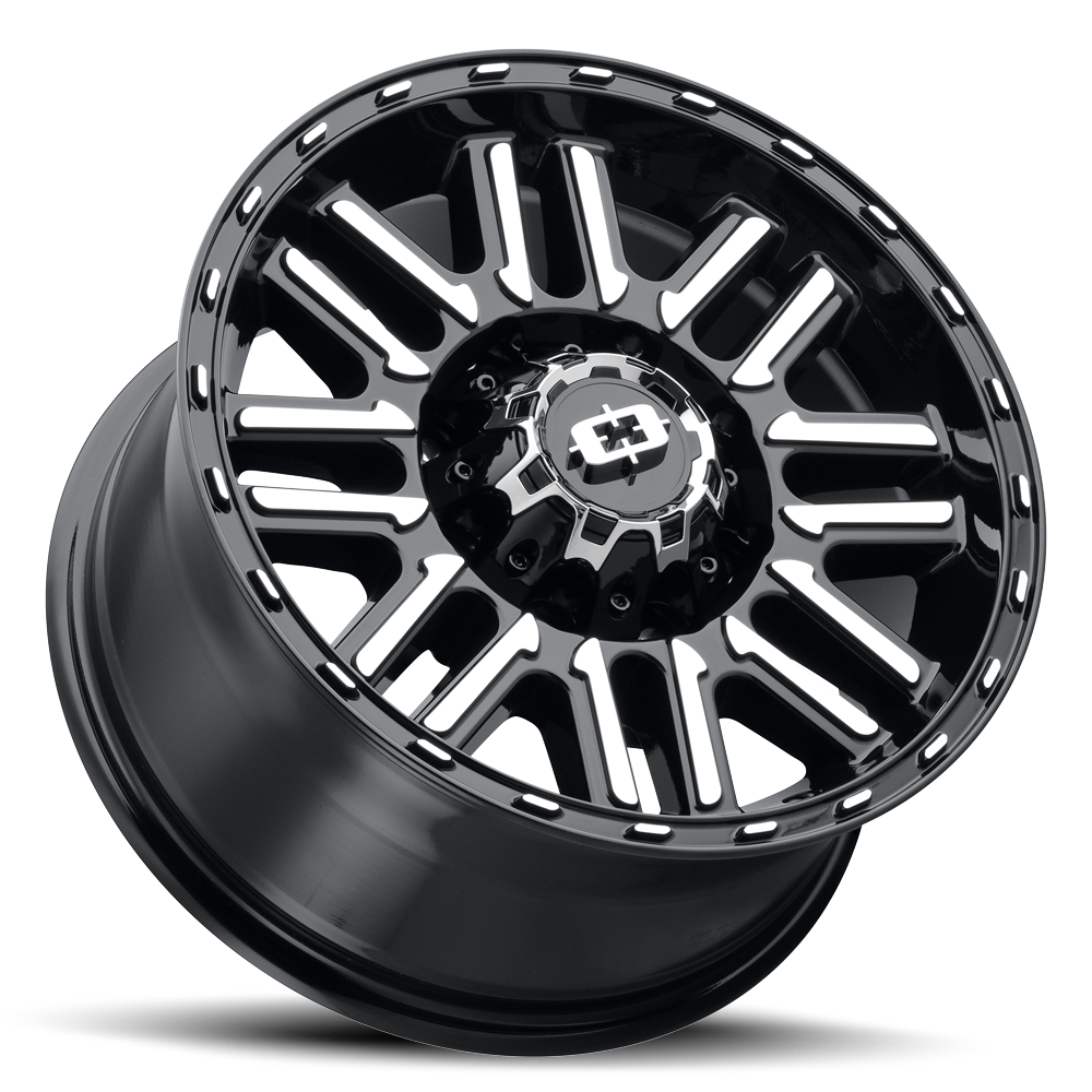 Set 4 16" Vision Off Road 348 Nexus Gloss Black Machined 8x170 Wheels ...