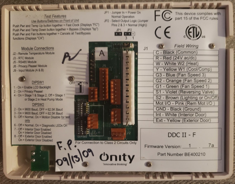 SensorStat Onity DDC II-F Thermostat Control FAST SHIP FROM USA | eBay