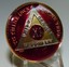 Red Tri Plate Alcoholics Anonymous 11 Year AA Medallion Coin Chip Token ...