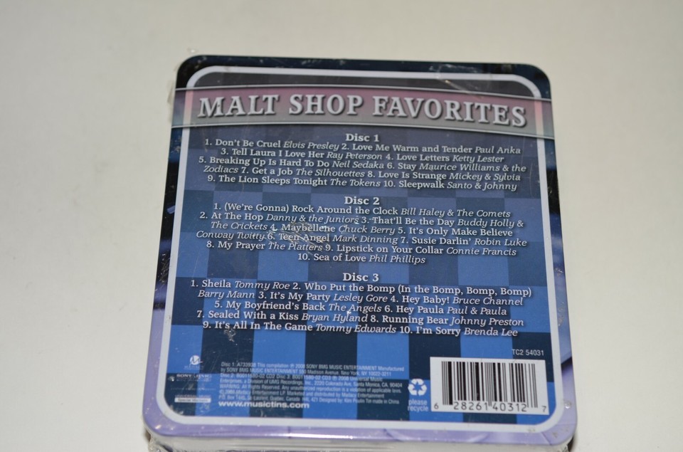 Malt Shop Favorites [Madacy] [Box] by Various Artists (CD, Mar-2008, 3 ...