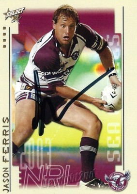 Signed 2003 MANLY SEA EAGLES NRL Card JASON FERRIS | eBay Australia