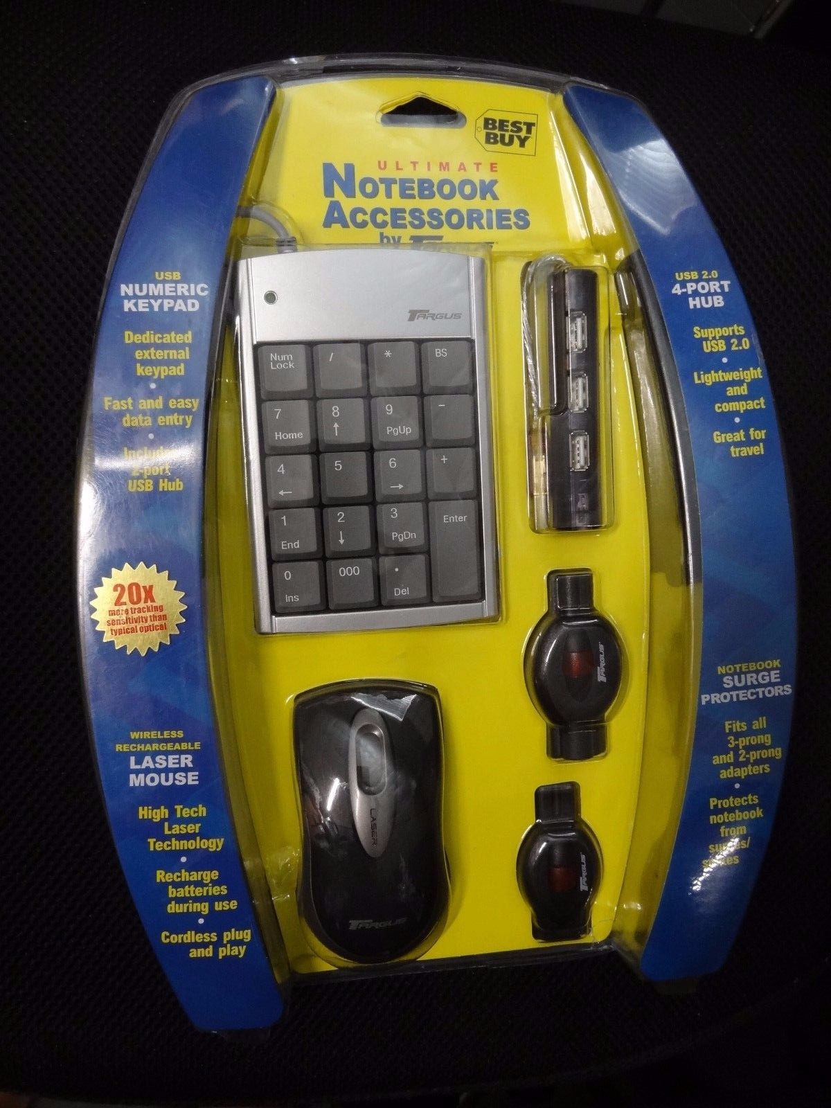 Ultimate Notebook Accessories Essentials Kit: Wireless Mouse, Keypad ...