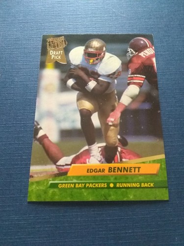 1992 Fleer Ultra Football Edgar Bennett Rookie Card #418 Set Break NM ...
