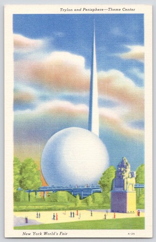 Trylon & Perisphere, Theme Center, New York World's Fair 1939 Postcard ...