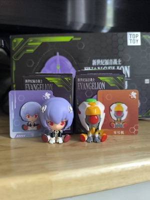 set 2pcs neogenesis EvaGelion Top toy Ayanami Rei mini figure and ...