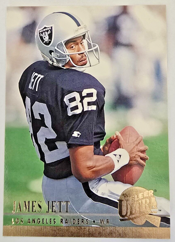 Football, James Jett, 1994 Fleer Ultra, Raiders, Wide Receiver, Card ...