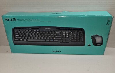 NEW Logitech MK335 Wireless Keyboard Mouse Combo, Black 104 Keys for PC ...